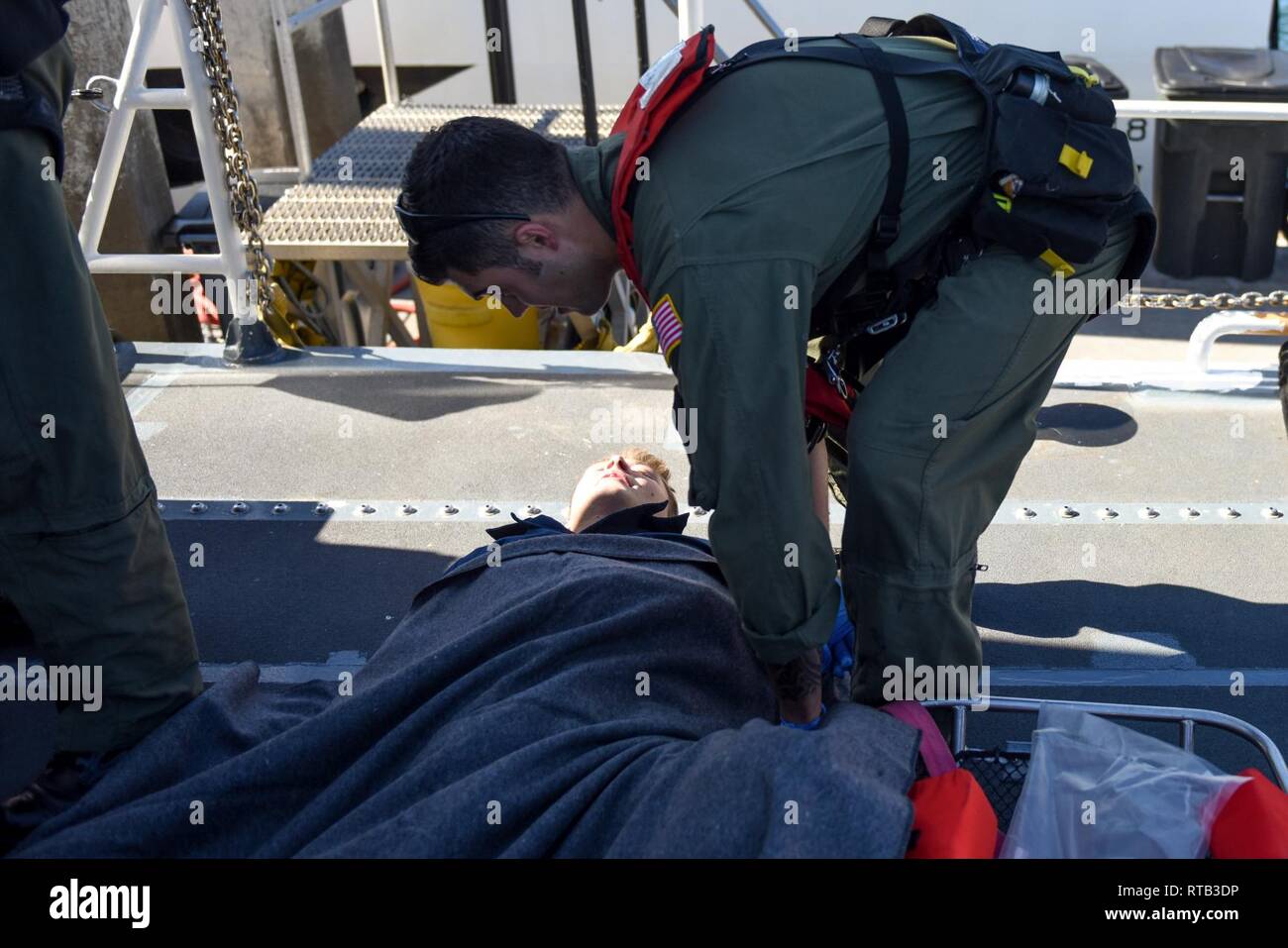 Petty Officer 2nd Class Joseph Ferrante, a rescue swimmer at Coast ...