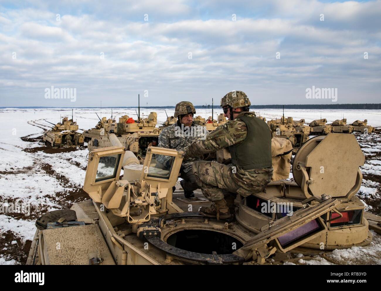 ŚWIĘTOSZÓW, Poland (Feb. 6, 2019) - Sgt. Michael Messersmith, an M1 ...