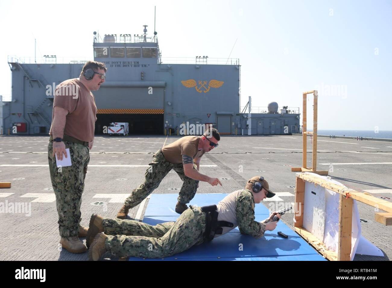GULF OF ADEN (Feb. 6, 2019) Aviation Ordanceman Airman Kyler Murdock ...
