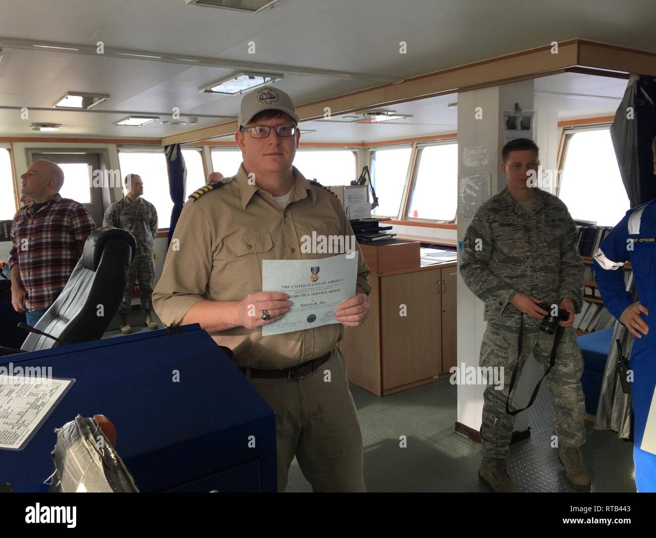 Capt. Timothy Arey, civilian master of Military Sealift Command ...