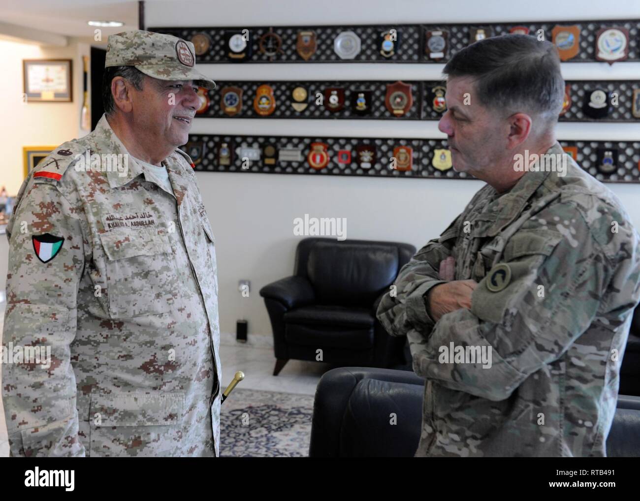Kuwaiti Naval Force Maj. Gen. Khaled A. Abdullah, commander of the ...