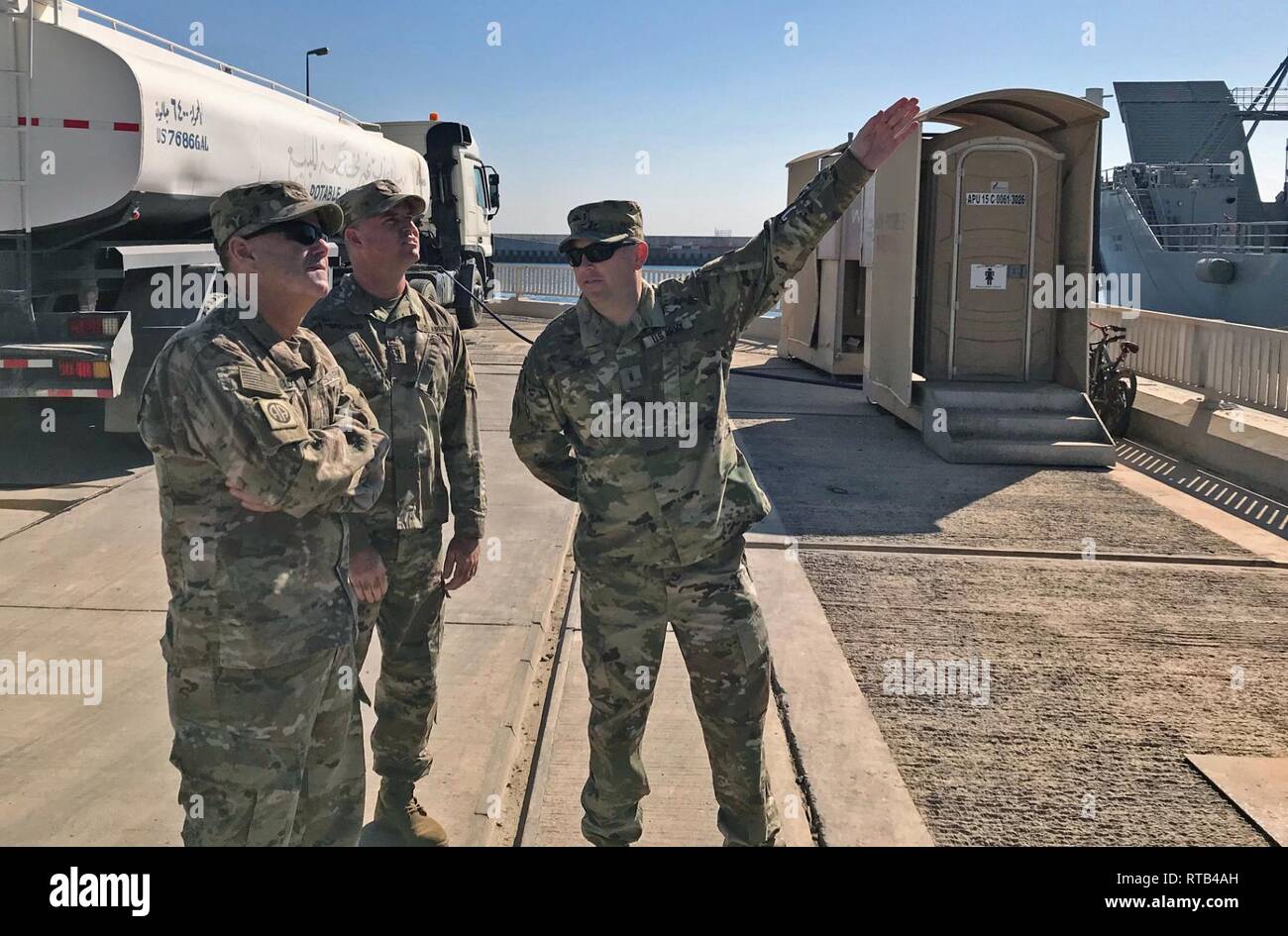 Chief Warrant Officer 3 Terry Lee Senn, vessel master of the logistics ...