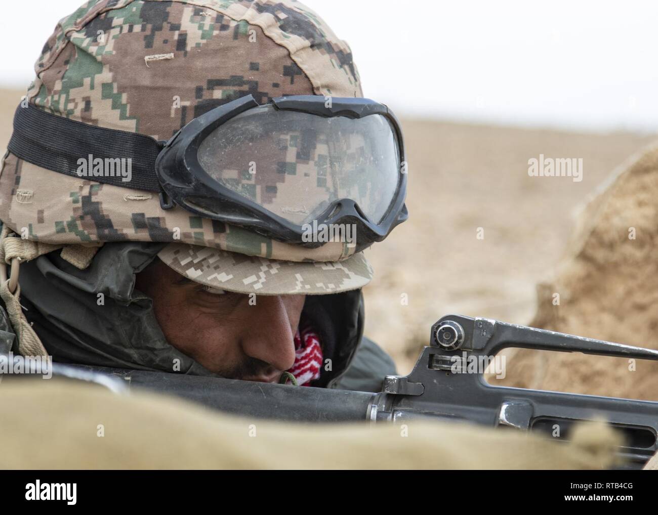 Jordan border guard force hi-res stock photography and images - Alamy