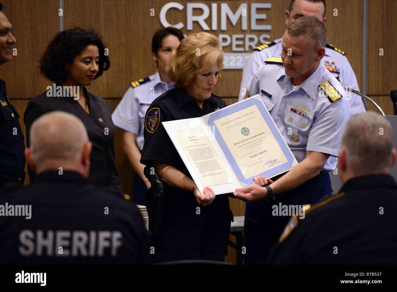 Admiral Paul Thomas, commander of the Eighth Coast Guard District ...