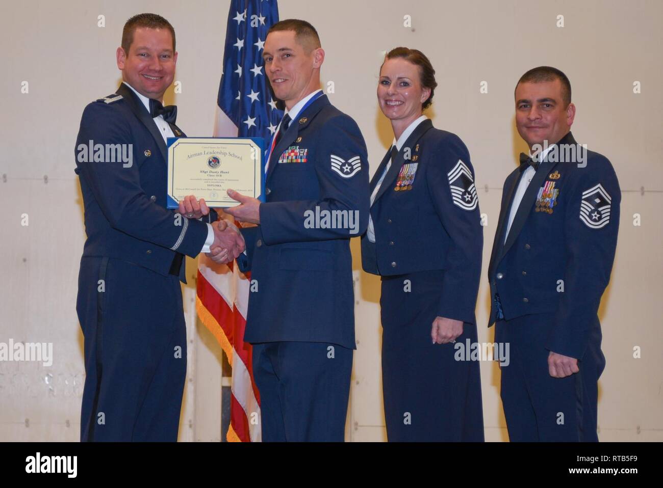 Class 19-B graduates from Airman Leadership School Feb.7, 2019, at ...