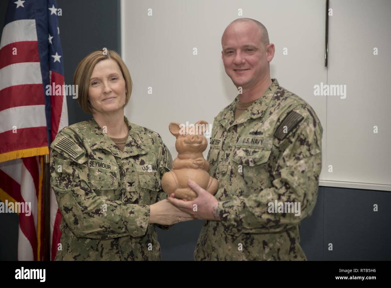 Gunner's Mate 1st Class John Barkmeyer receives Naval Support Activity ...
