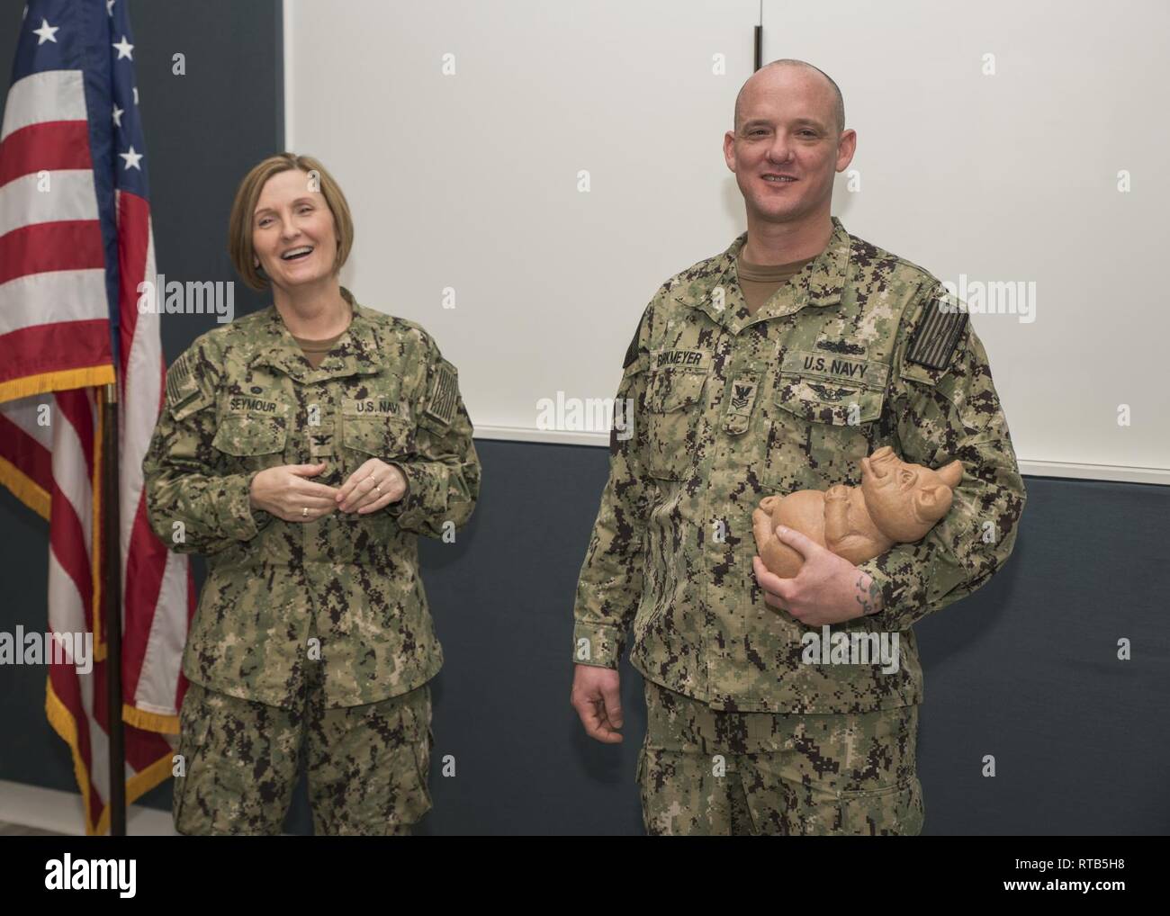 Gunner's Mate 1st Class John Barkmeyer receives Naval Support Activity ...