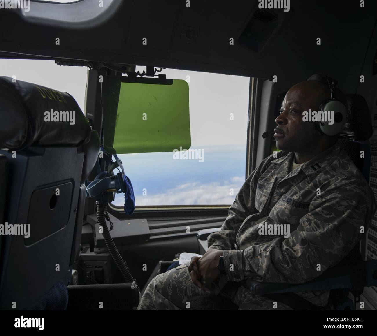 Chaplain (Capt.) Kevin Pugh, 436th Operations Group Chaplain, observes ...