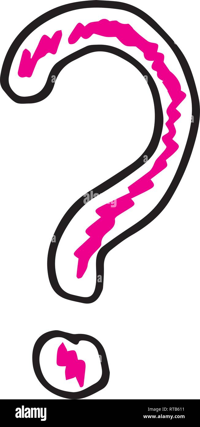 Free hand vector drawing of question mark Stock Vector Image & Art - Alamy