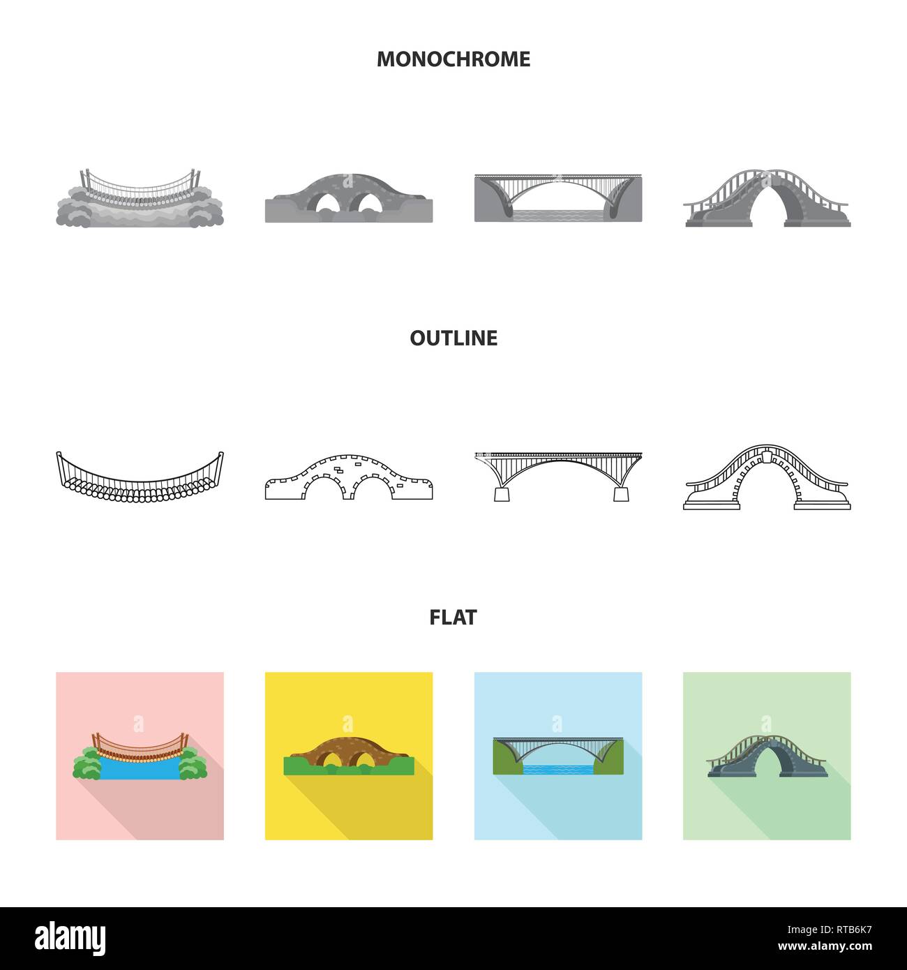 Vector design of connection and design symbol. Collection of connection and side vector icon for ...