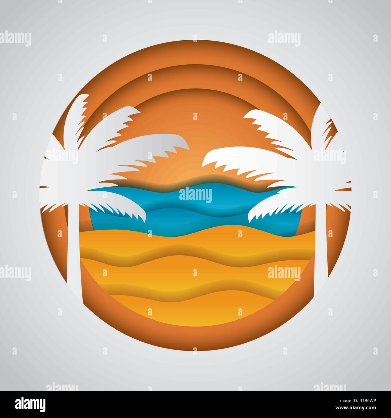 paper origami landscape Stock Vector Image & Art - Alamy