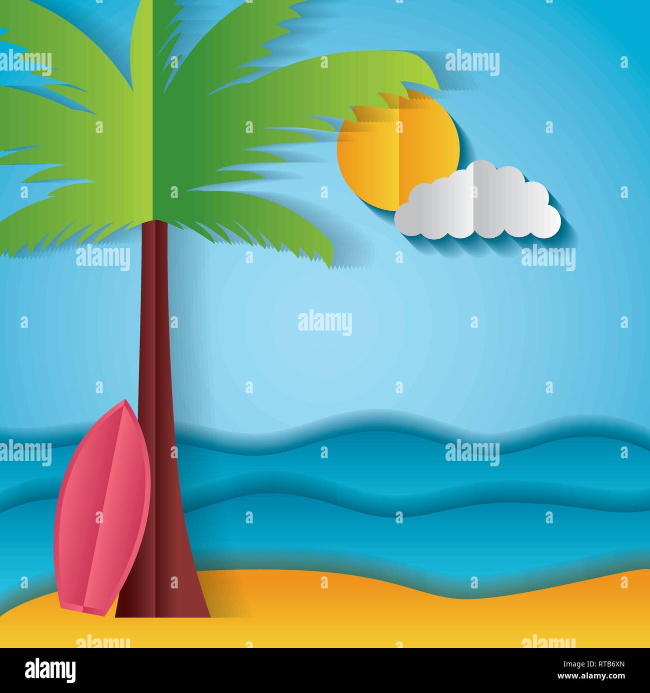 paper origami landscape Stock Vector Image & Art - Alamy