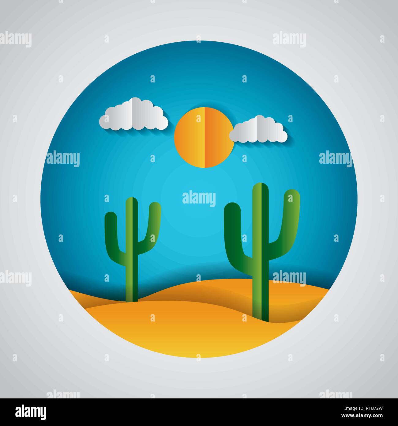paper origami landscape Stock Vector Image & Art - Alamy