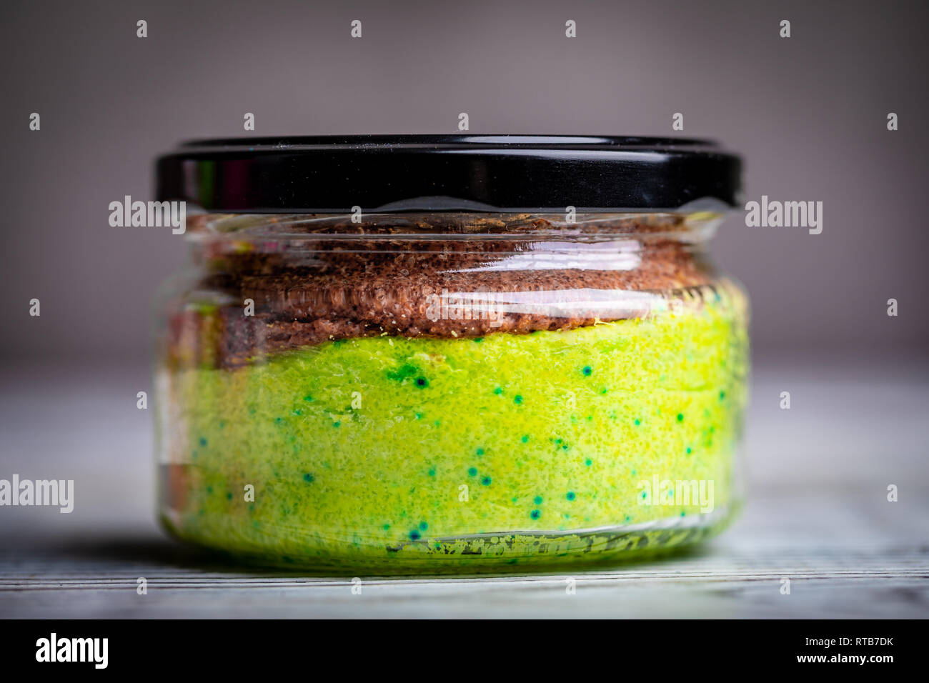 beautiful color jar with colored things inside Stock Photo - Alamy