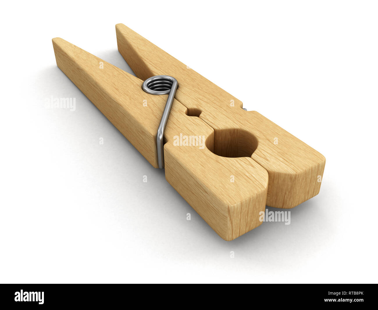 Wooden clothespins. Image with clipping path Stock Photo - Alamy