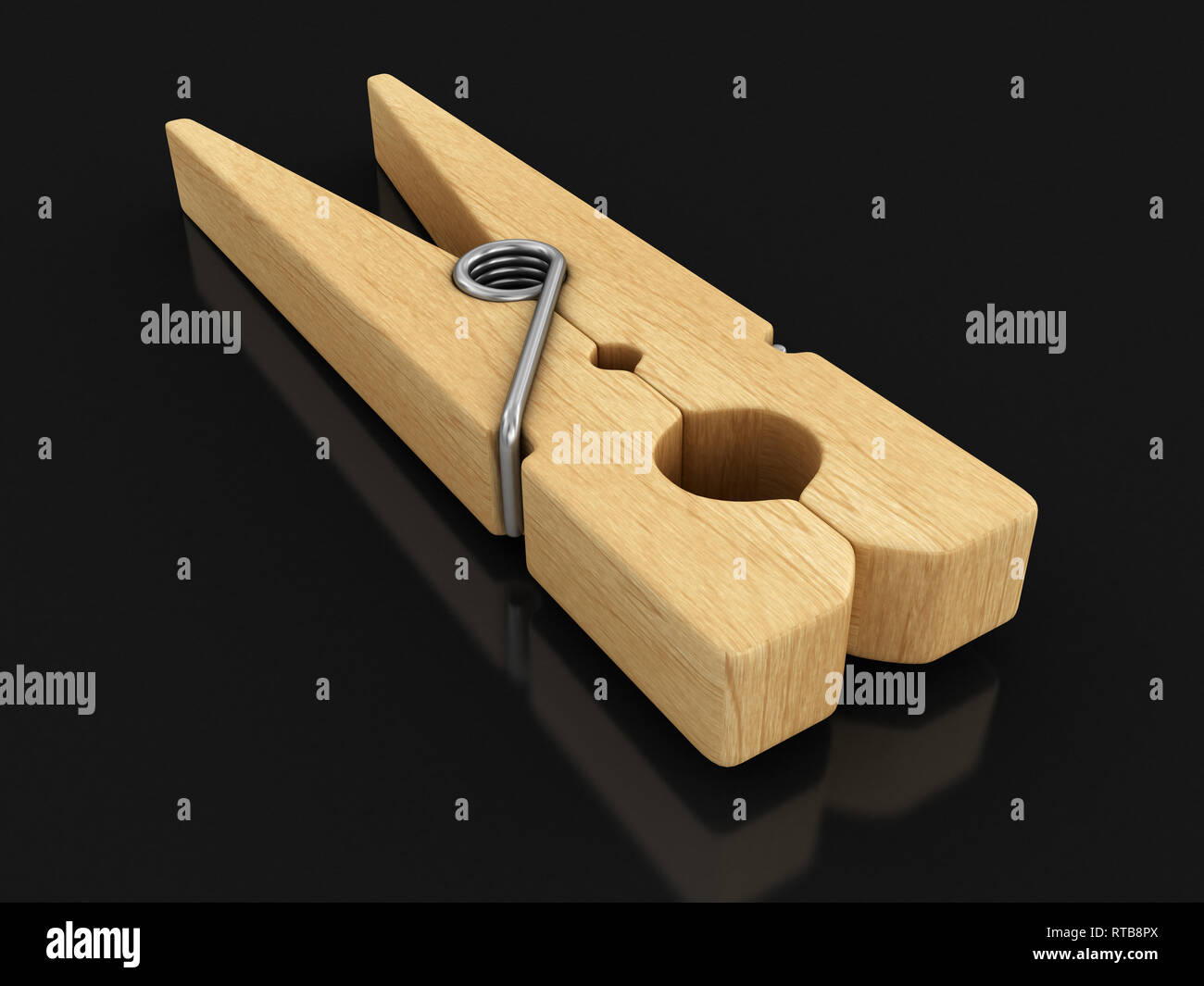 Wooden clothespins. Image with clipping path Stock Photo - Alamy