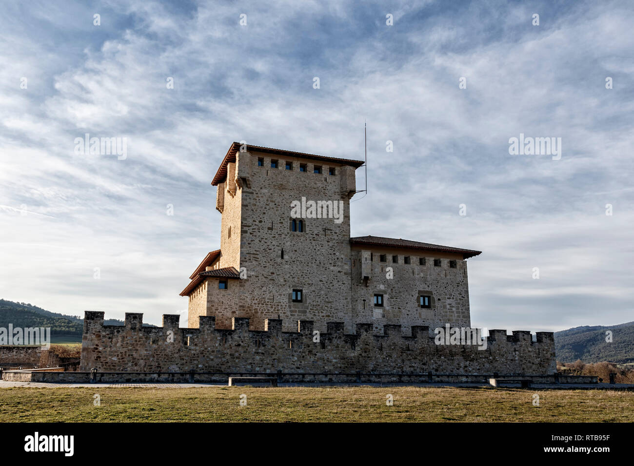 medieval tower in spain Stock Photo - Alamy