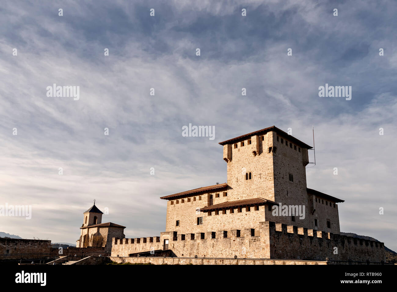medieval tower in spain Stock Photo - Alamy