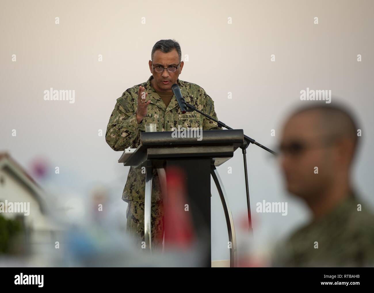 DJIBOUTI - U.S. Navy Rear Adm. Darius Banaji, commander, Naval ...