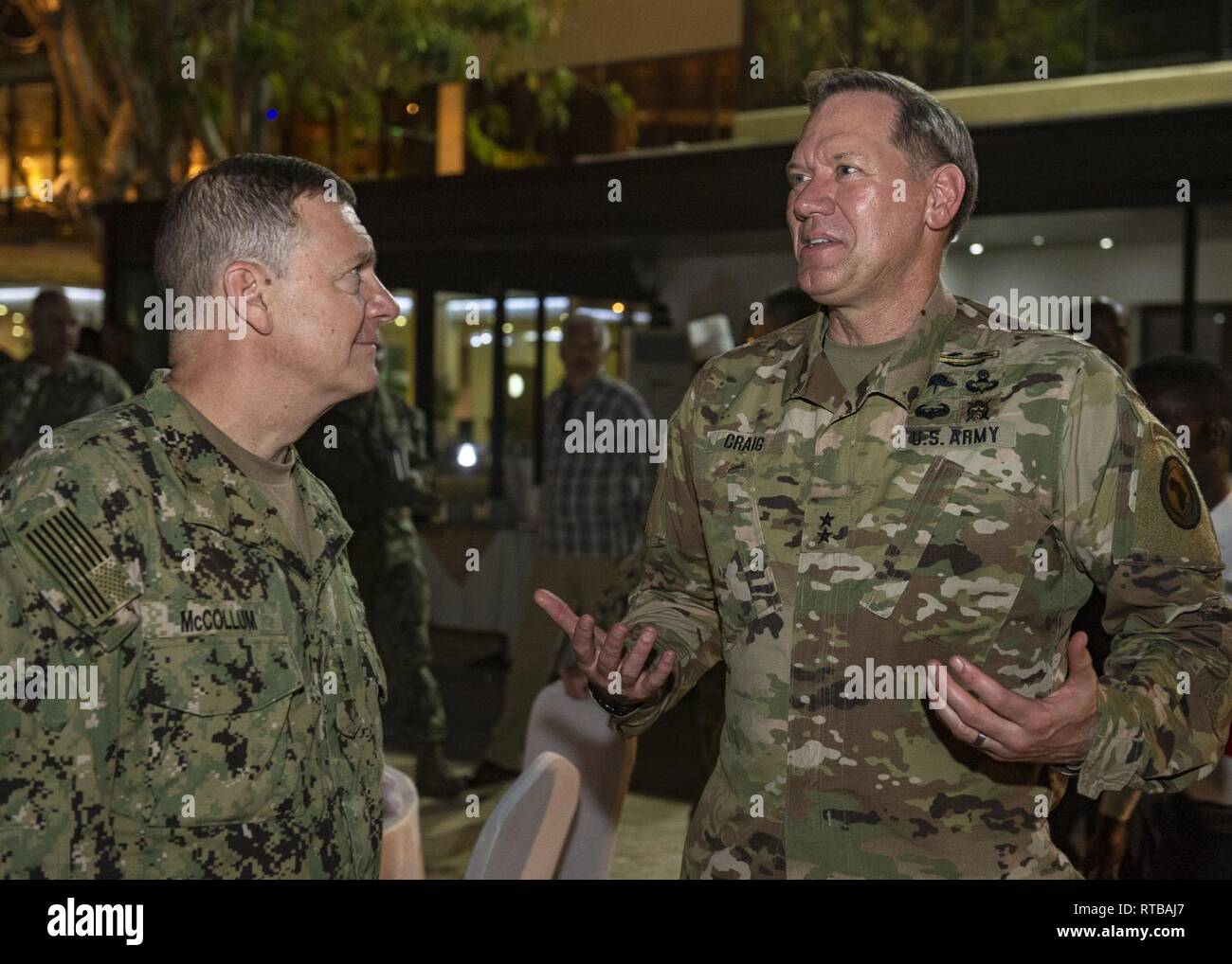 DJIBOUTI - Chief of Navy Reserve Vice Adm. Luke McCollum, along with U ...