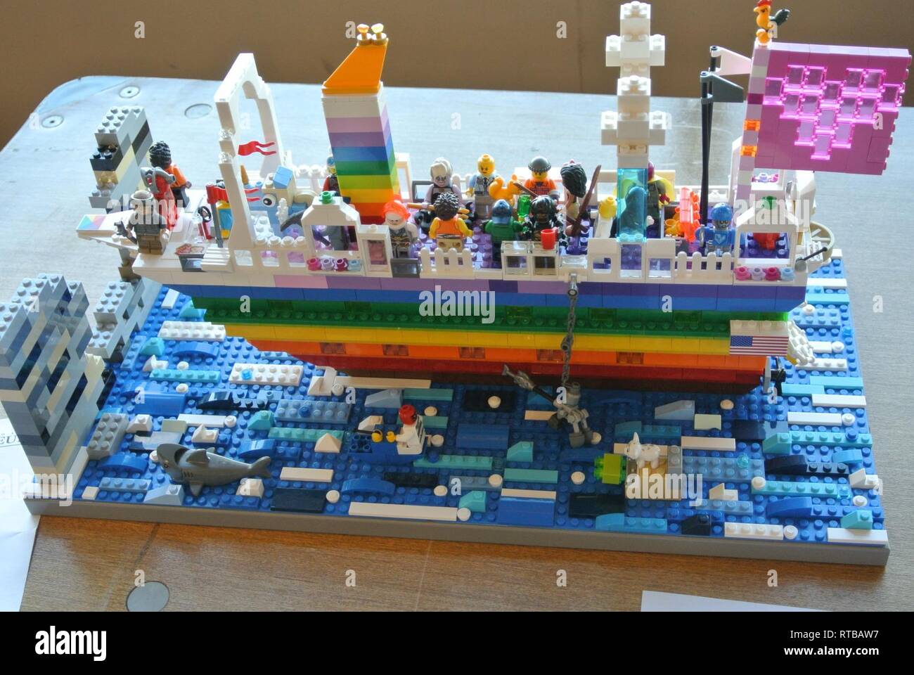 Pictured are some of the entries in the made at home LEGO brick model ...