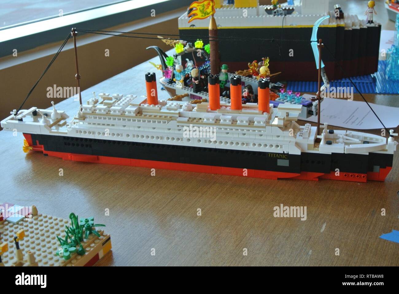 Pictured are some of the entries in the made at home LEGO brick model ...