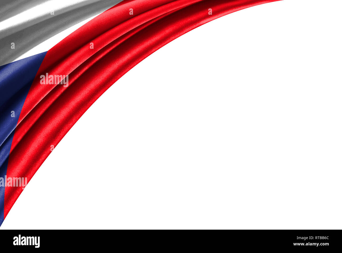 flag on cloth isolated on white background,3d rendering Stock Photo - Alamy