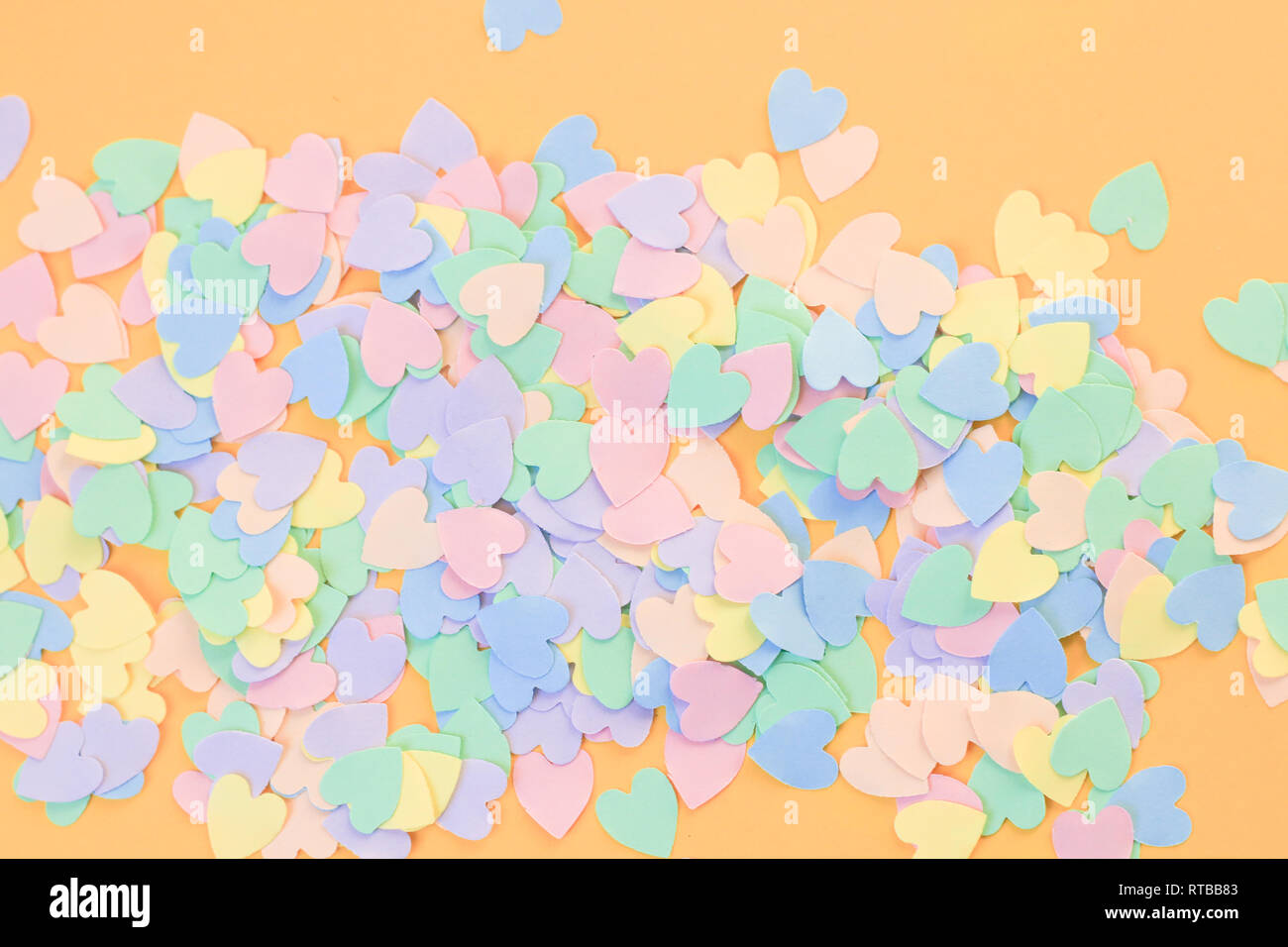 Pile of colorful hearts Stock Photo - Alamy