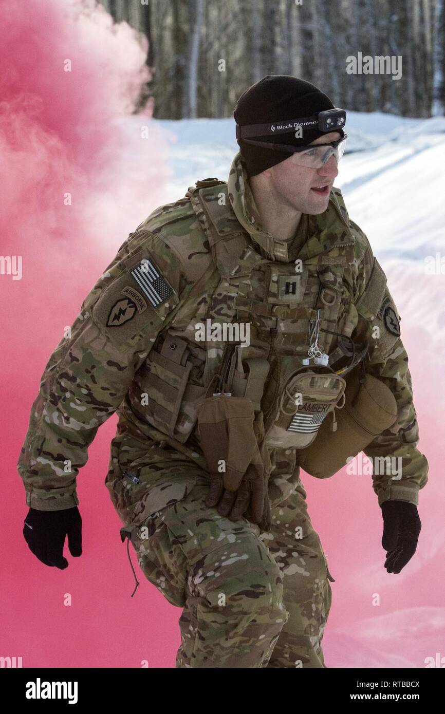 Army Capt. Joseph Lambert, the commanding officer for Blackfoot Company ...