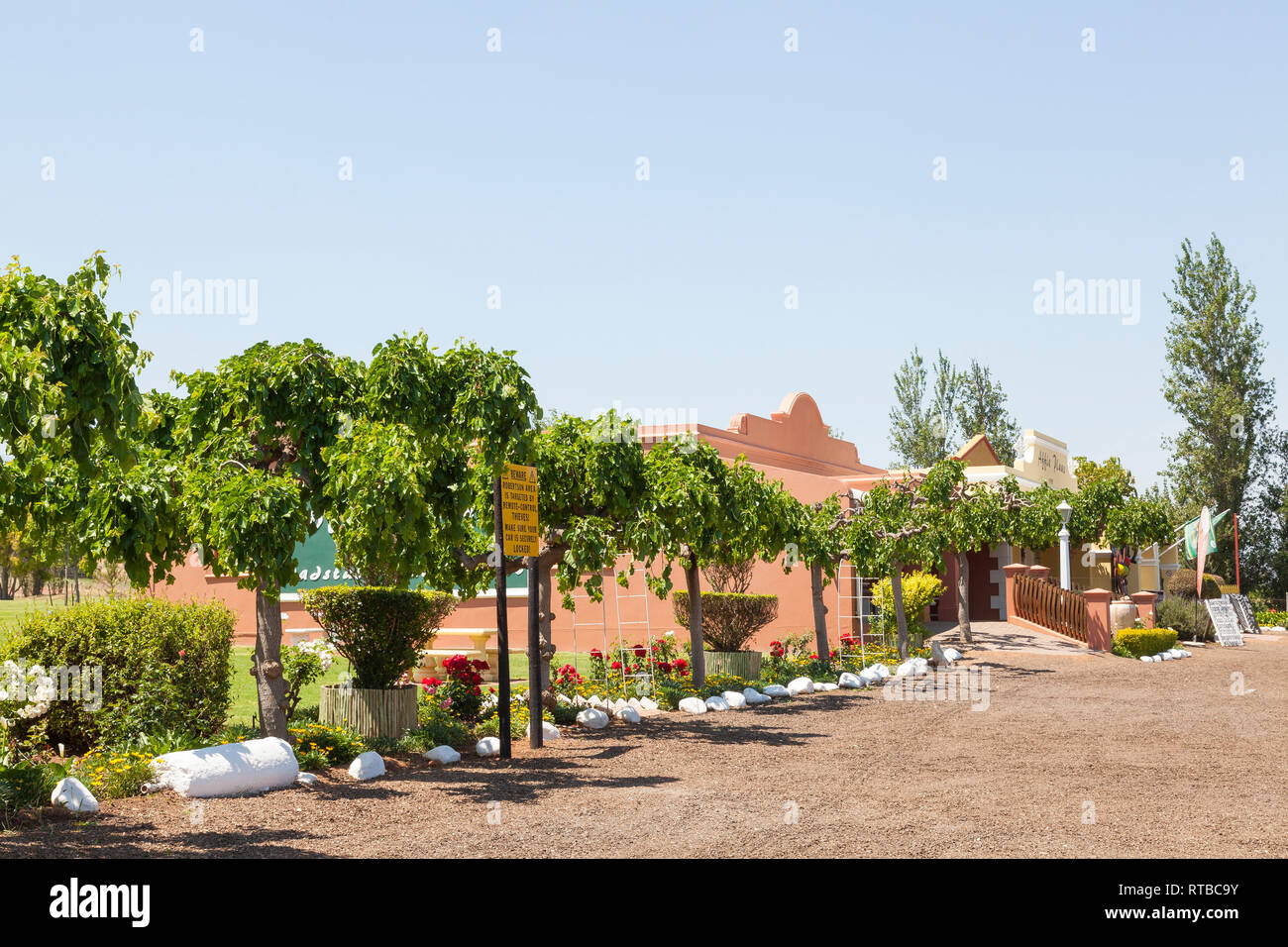 Exterior and garden of the Affie Plaas (From the Farm) farmstall ...