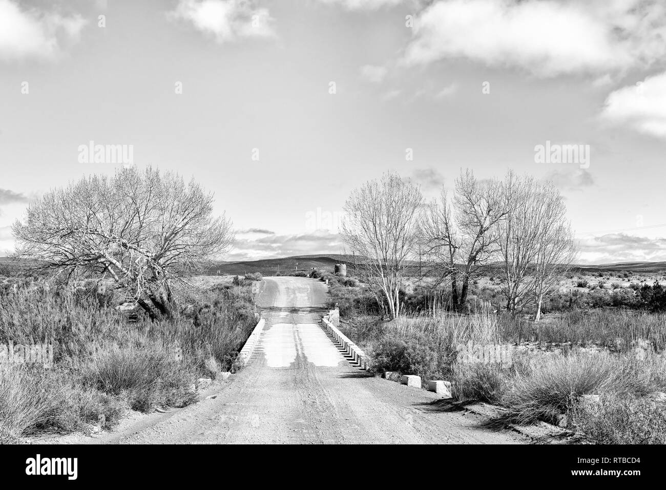 Single lane road bridge Black and White Stock Photos & Images - Alamy