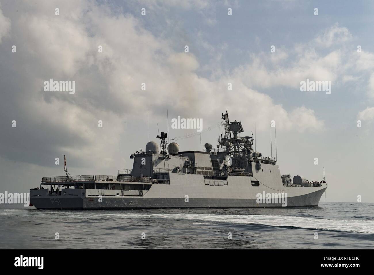 DJIBOUTI (Feb. 3, 2019) The Indian Talwar-class frigate INS Trikand (F ...