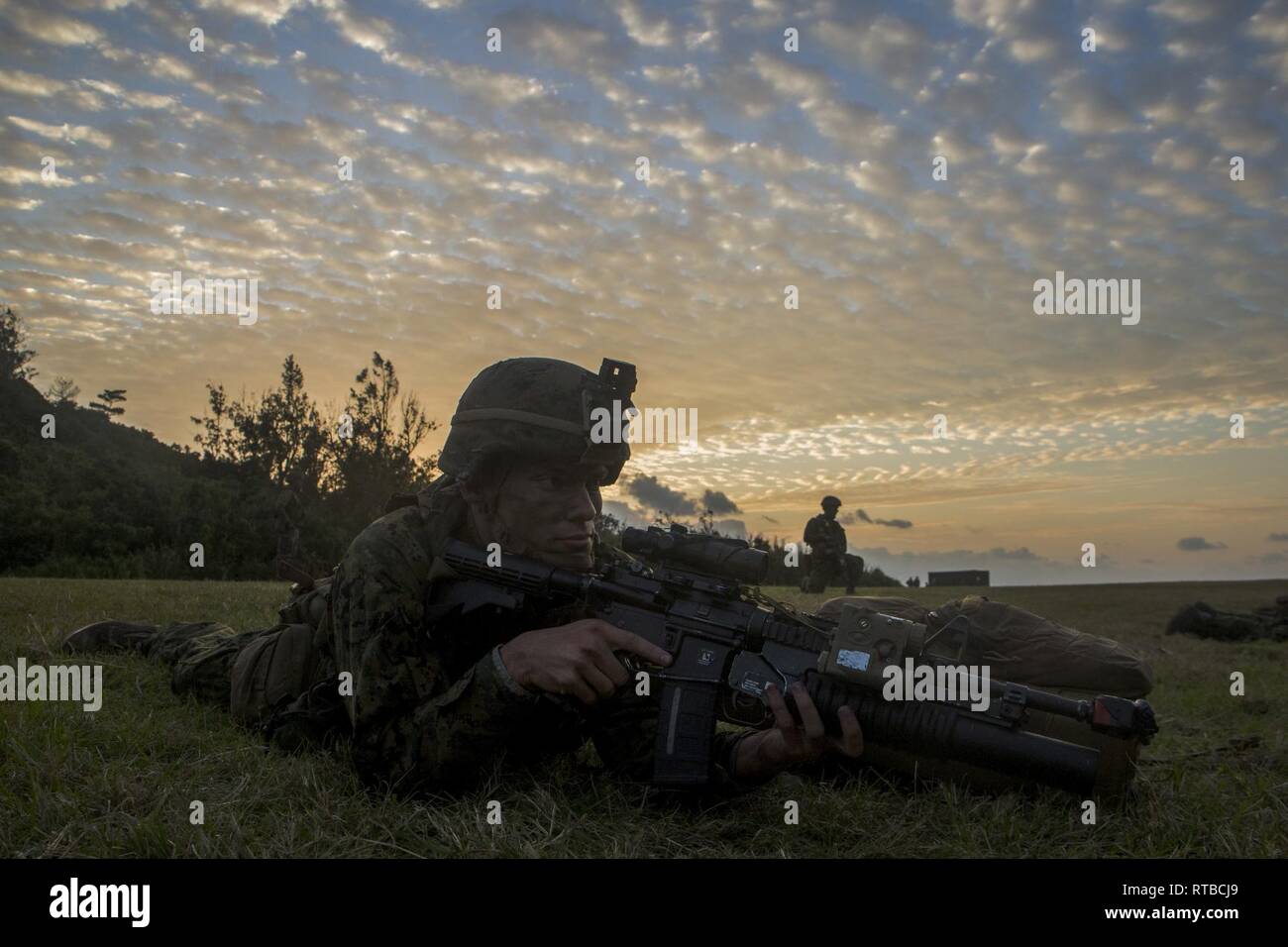 Cpl. Benjamin Ply, a rifleman with Alpha Company, Battalion Landing ...