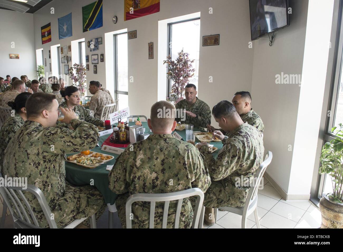 CAMP LEMONNIER, Djibouti - Navy Reserve Force Master Chief Chris D ...