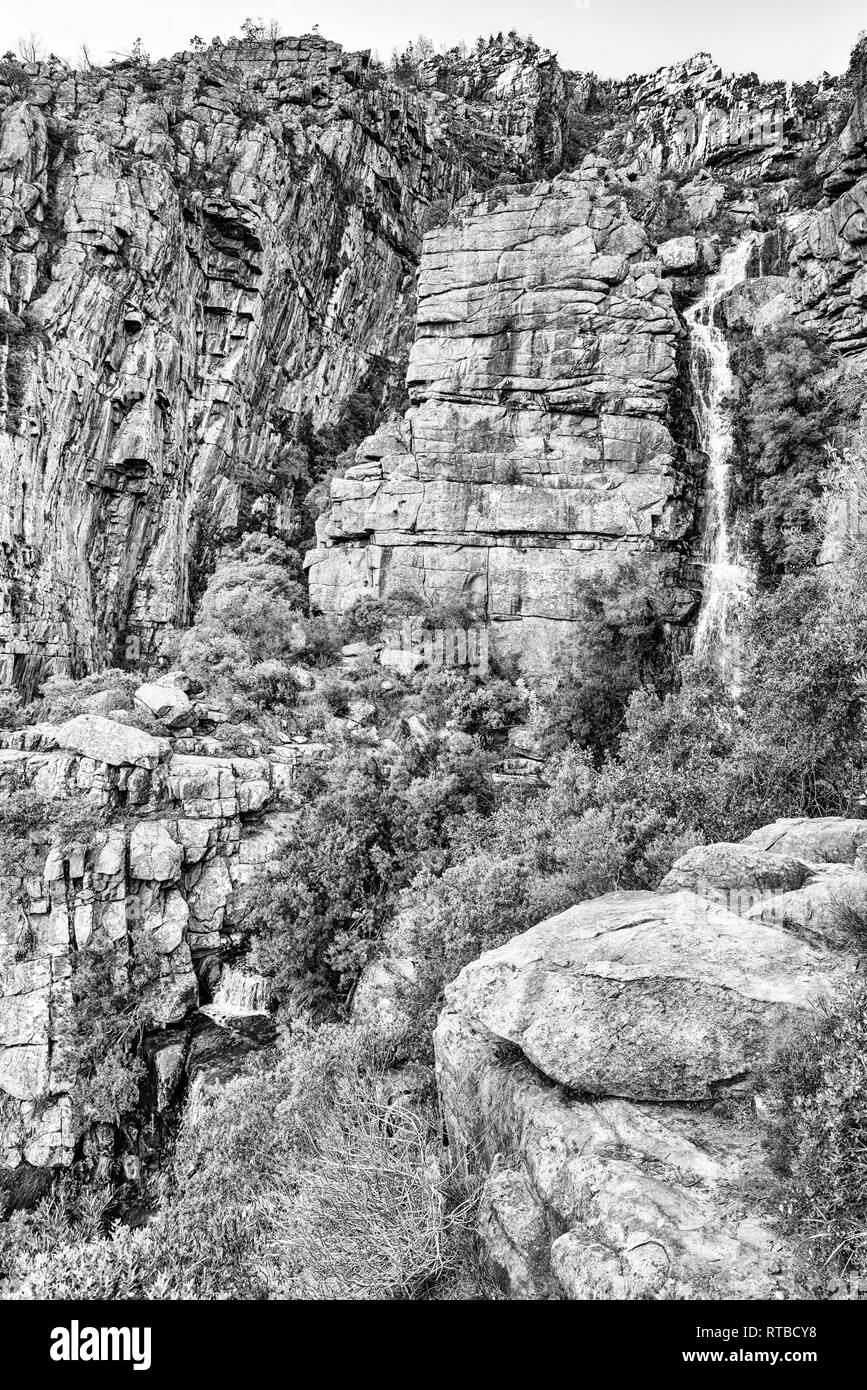 The Middelberg Waterfall at Algeria in the Cederberg Mountains of South ...