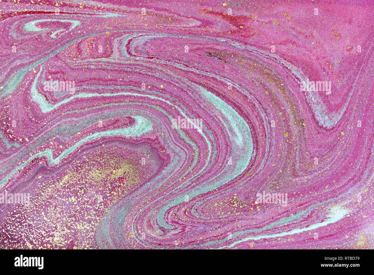 Pink and gold marbling pattern. Golden marble liquid texture Stock ...