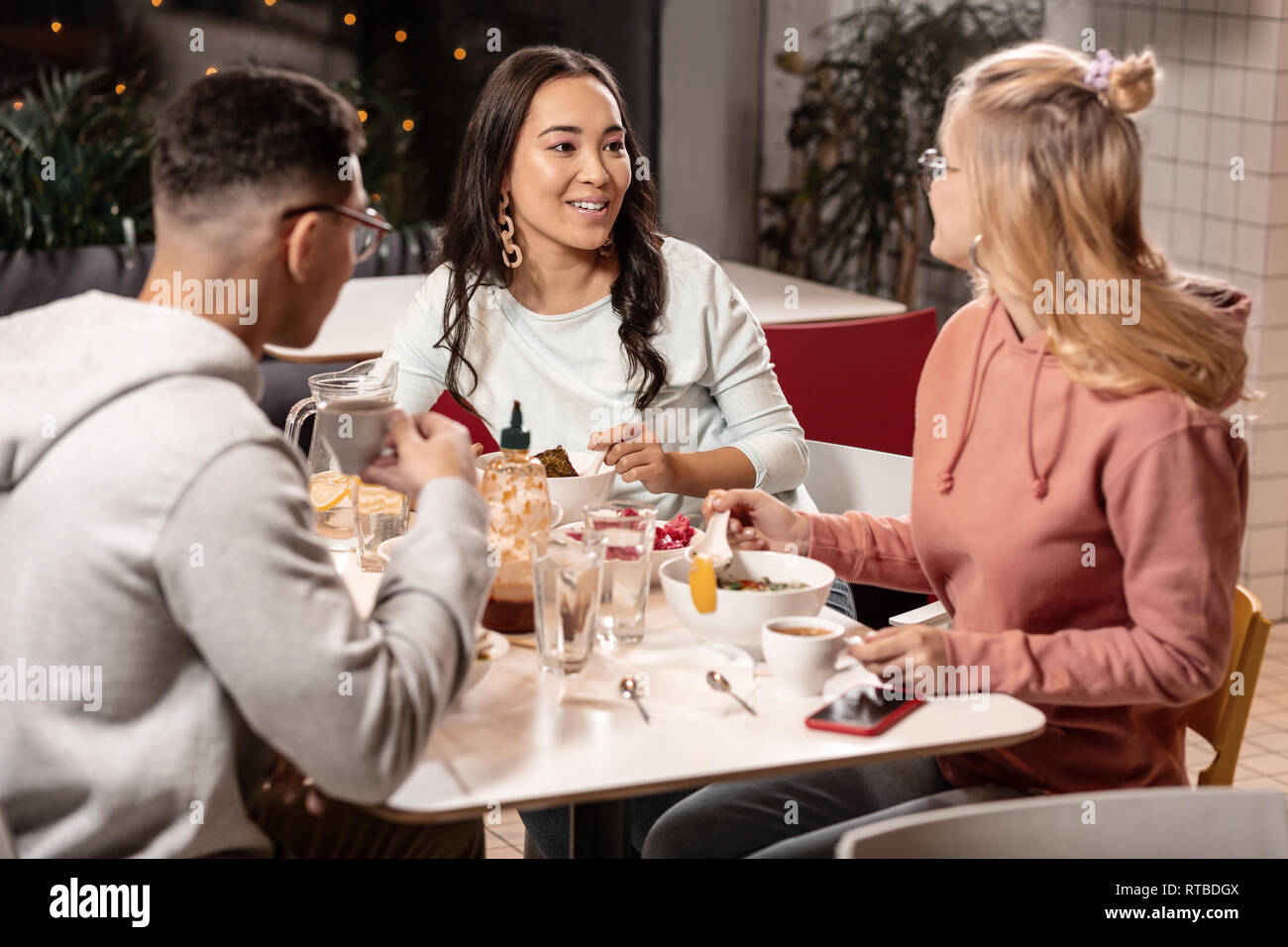 Cheerful connection hi-res stock photography and images - Alamy