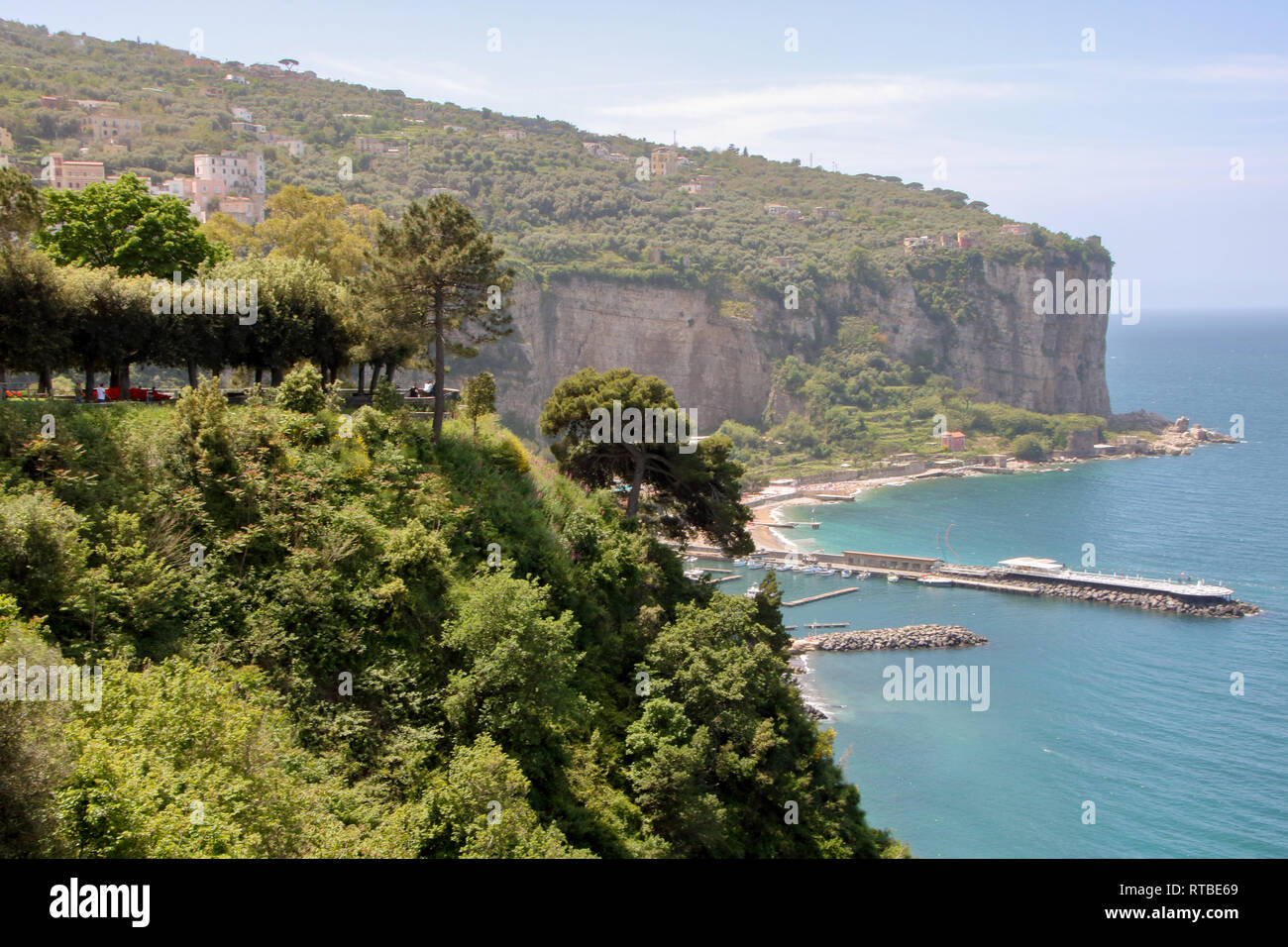 landscape of Vico equense in Sorrento's peninsula, Naples province ...