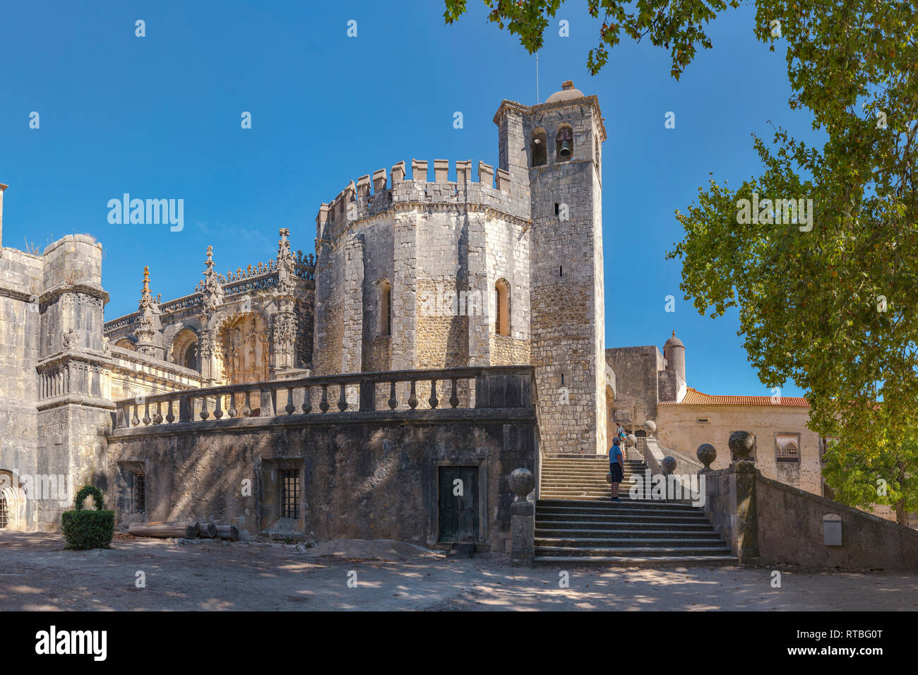 Convent of Christ, Tomar Castle / Castle of the Knights Templar Stock ...