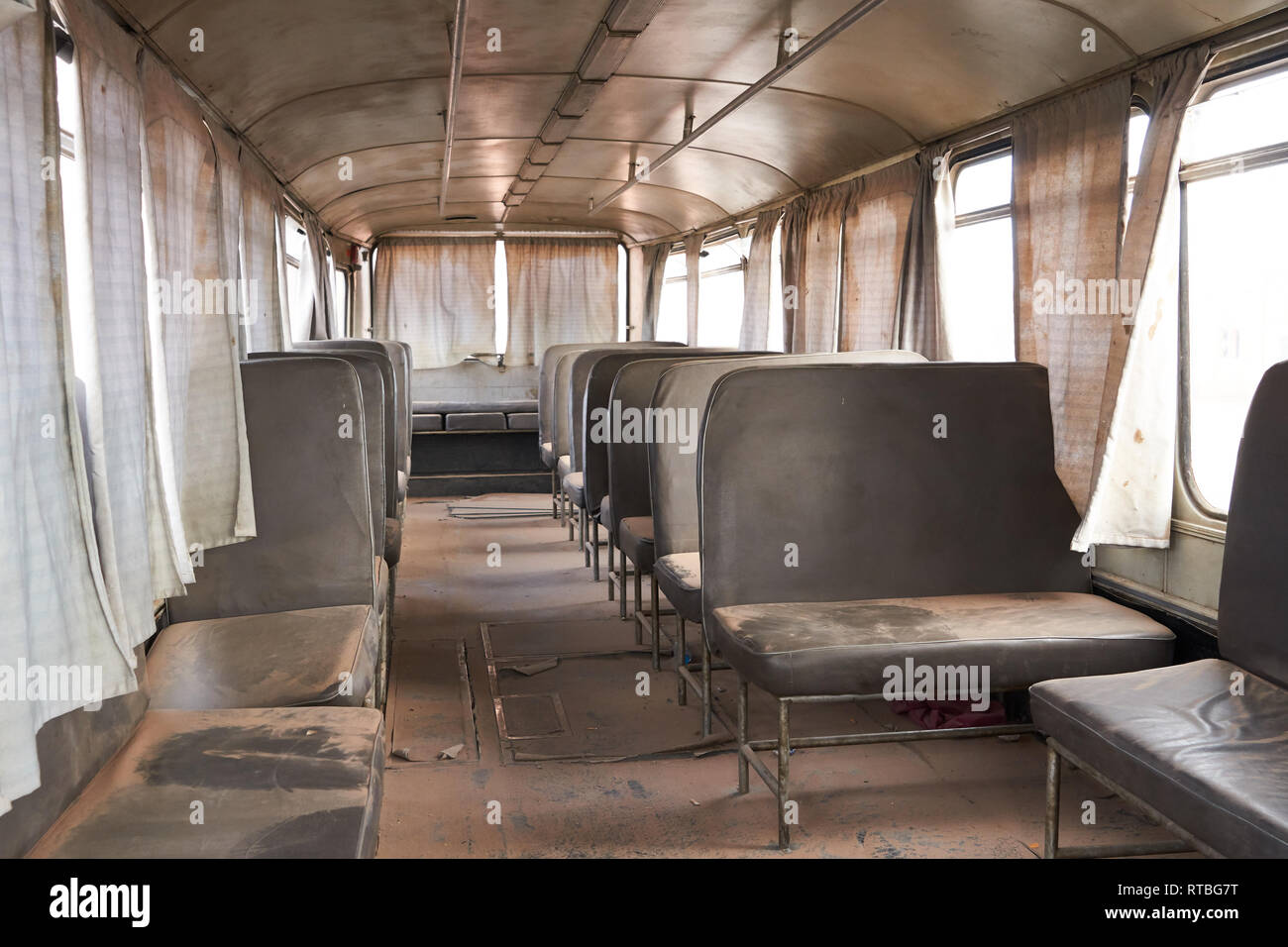 Vintage bus seats hi-res stock photography and images - Alamy