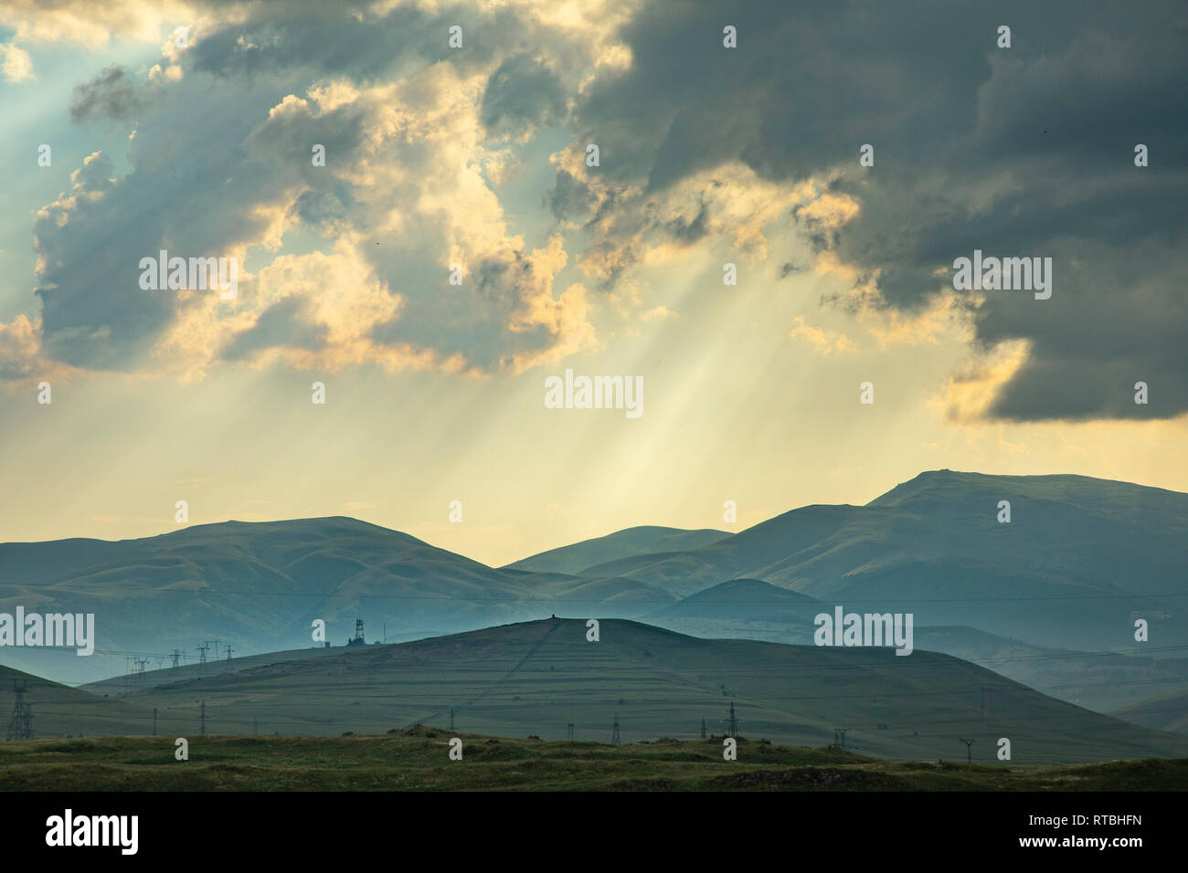 Dawn and sky and outdoor adventure beautiful scenery hi-res stock ...