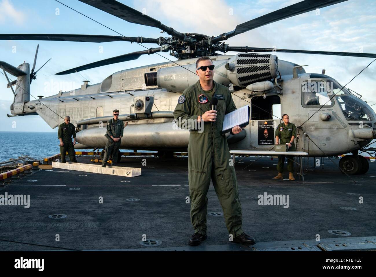 U.S. Marine Maj. Justin Smith, operations officer, Marine Medium ...