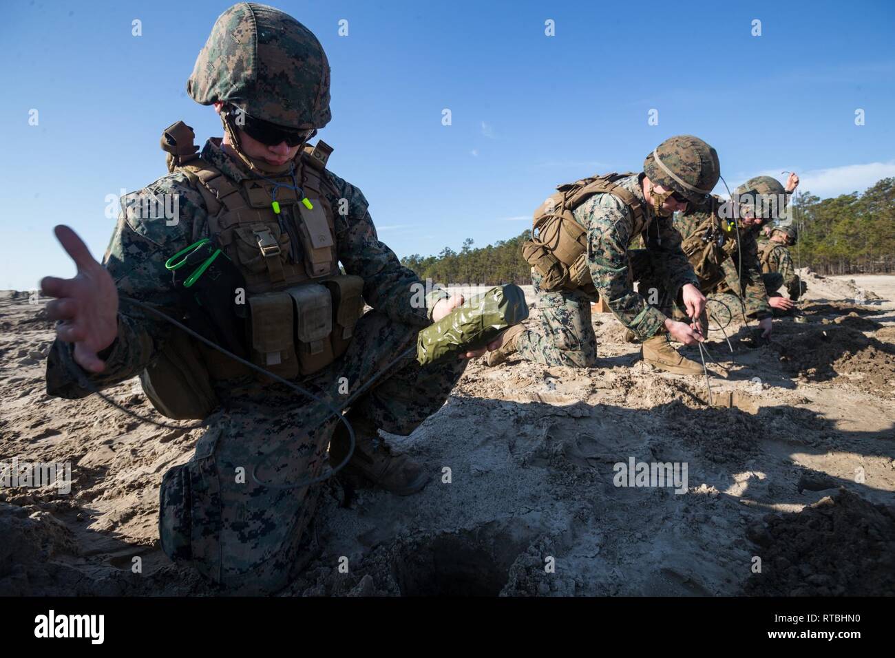 U.S. Marine Corps Lance Cpl. Marcus Hoge with Alpha Company, 8th ...