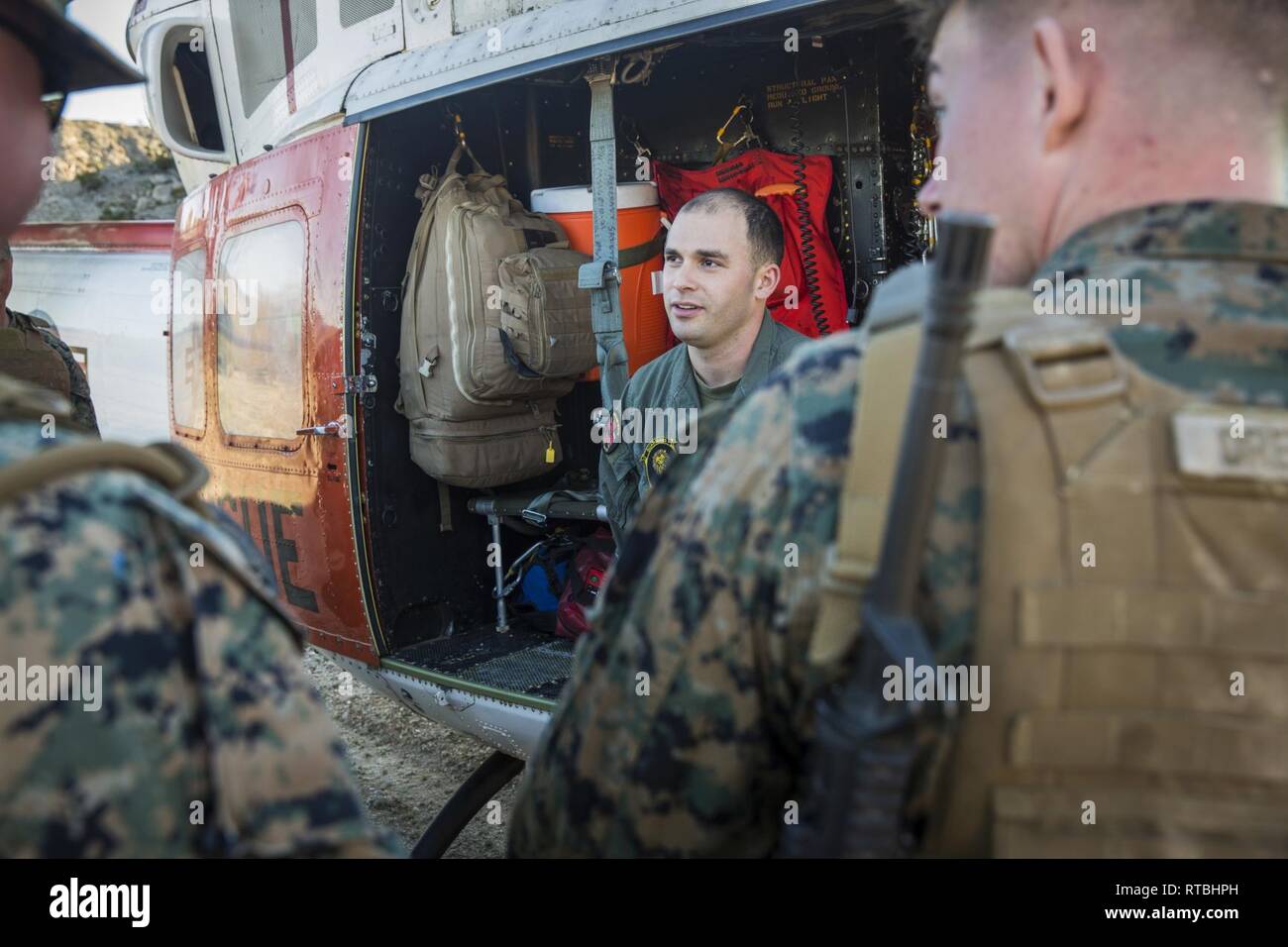 U.S. Marines and Sailors assigned to Marine Corps Air Station (MCAS ...