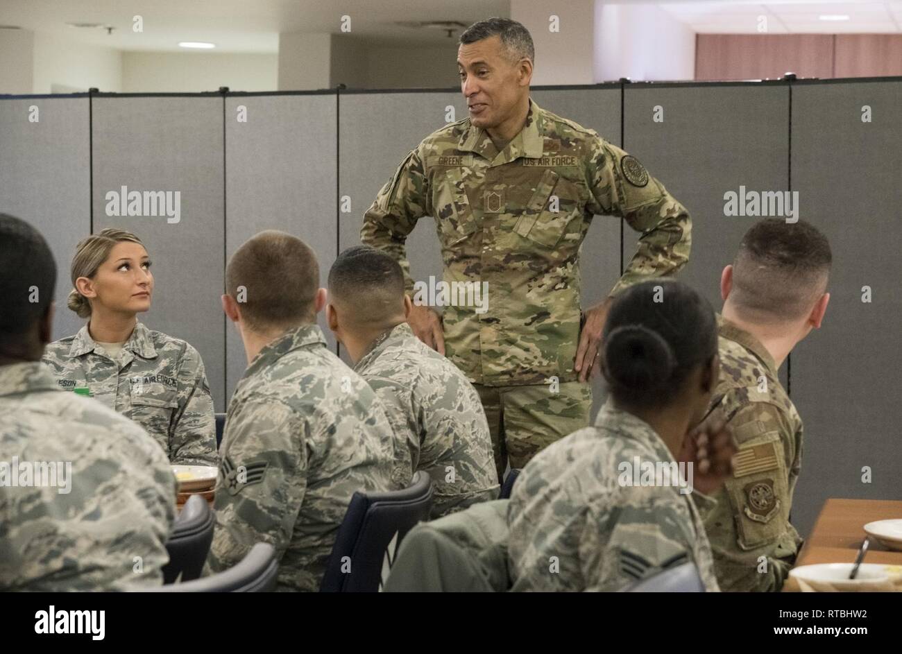 U.S. Air Force Chief Master Sgt. Terrence Greene, command chief of Air ...
