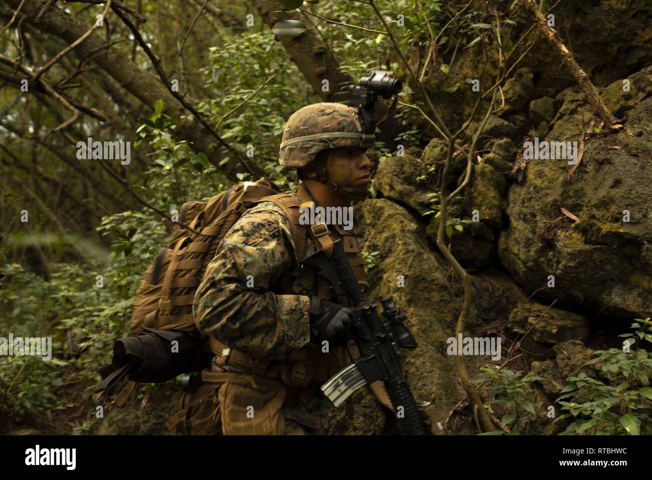 U.S. Marine Corps Cpl. Guadalupe Luna, a rifleman with Fox Company, 2nd ...