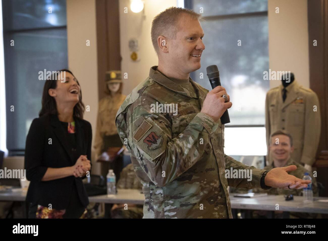 93d Air Ground Operations Wing Commander Col. Paul Birch participates ...