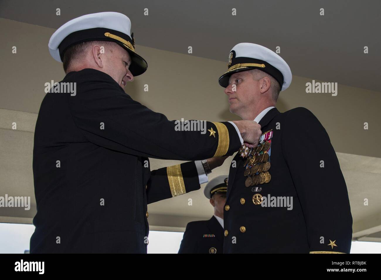 WHITE BEACH, Okinawa - (Feb. 8, 2018) - Rear Adm. Gregory Fenton ...
