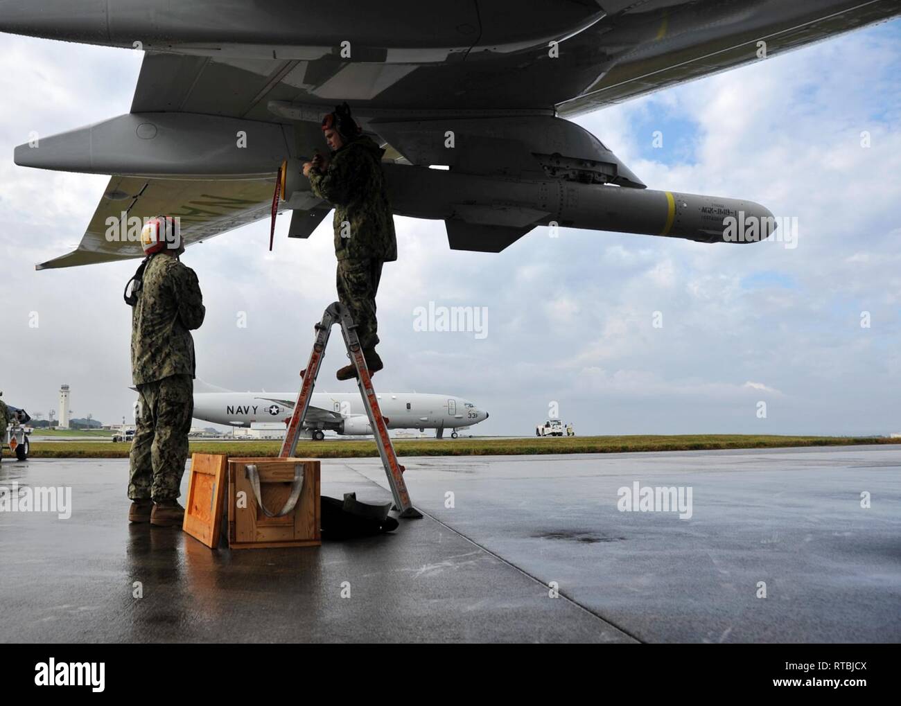 OKINAWA, Japan (Feb. 8, 2019) — Aviation Ordnanceman 2nd Class Devon ...