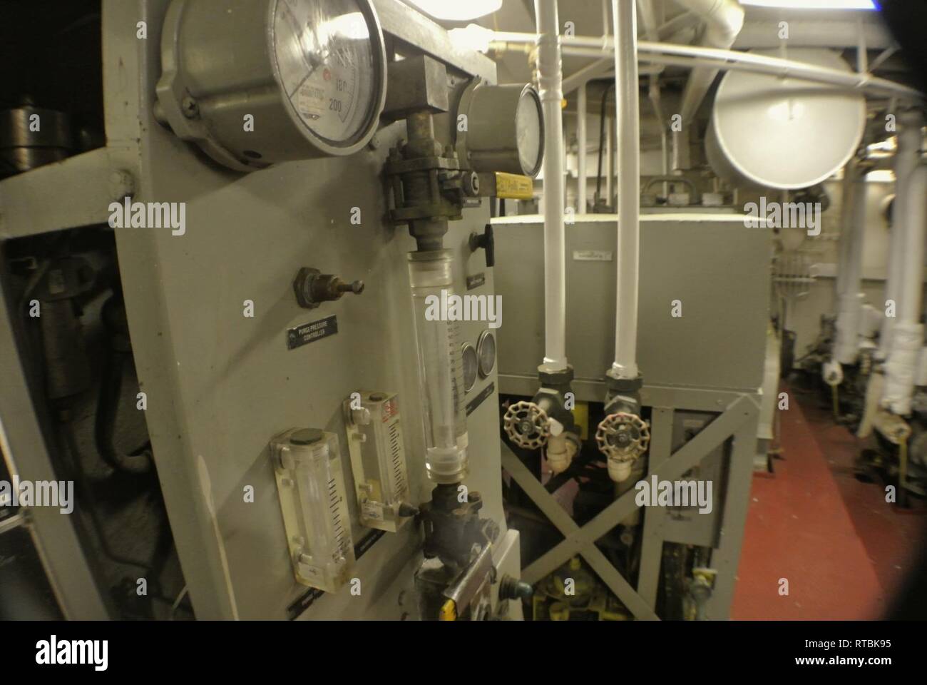 Scenes from a guided Engine Room Tour aboard the USS Wisconsin (BB 64 ...